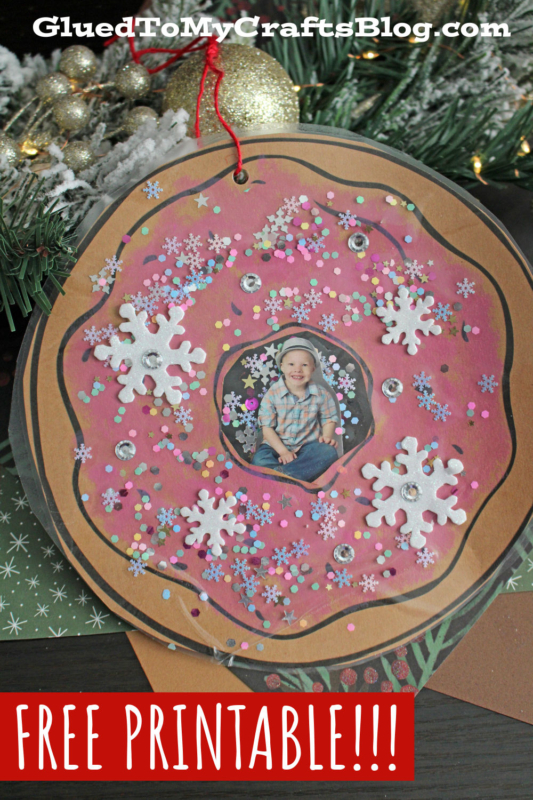Donut Picture Frame Ornament For Christmas