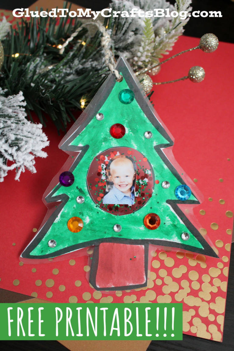 Holiday Tree Photo Ornament Craft For Kids