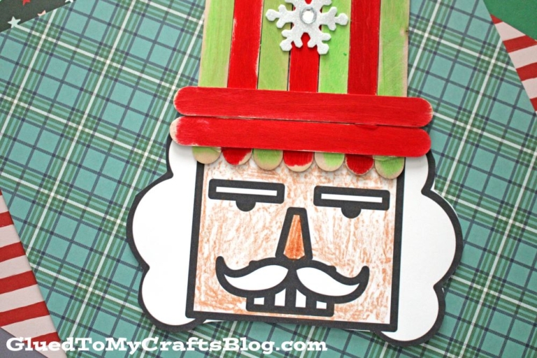 Popsicle Stick Nutcracker Hat Craft Idea