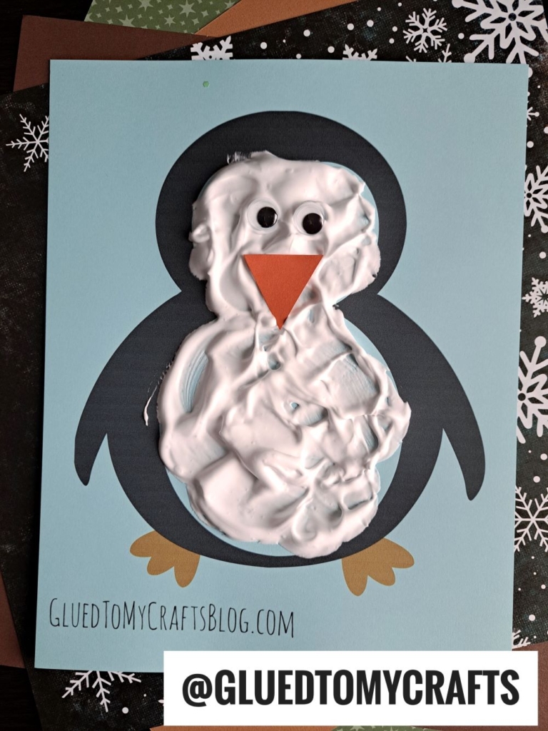 Puffy Paint Christmas Craft Idea For Kids