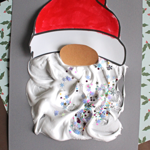 Puffy Paint Santa Gnome Craft Idea For Kids