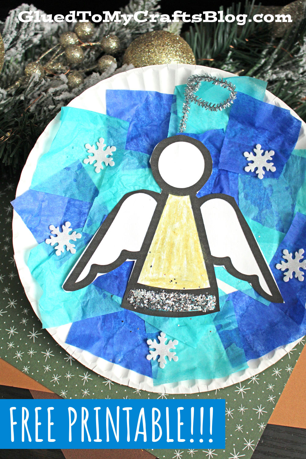 Tissue Paper Angel Craft Idea For Kids