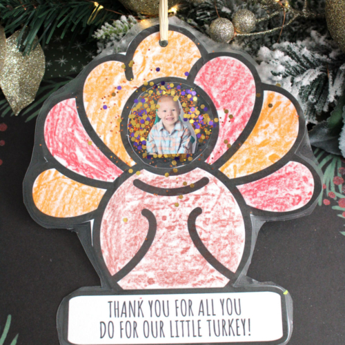 Our Little Turkey Photo Ornament Craft