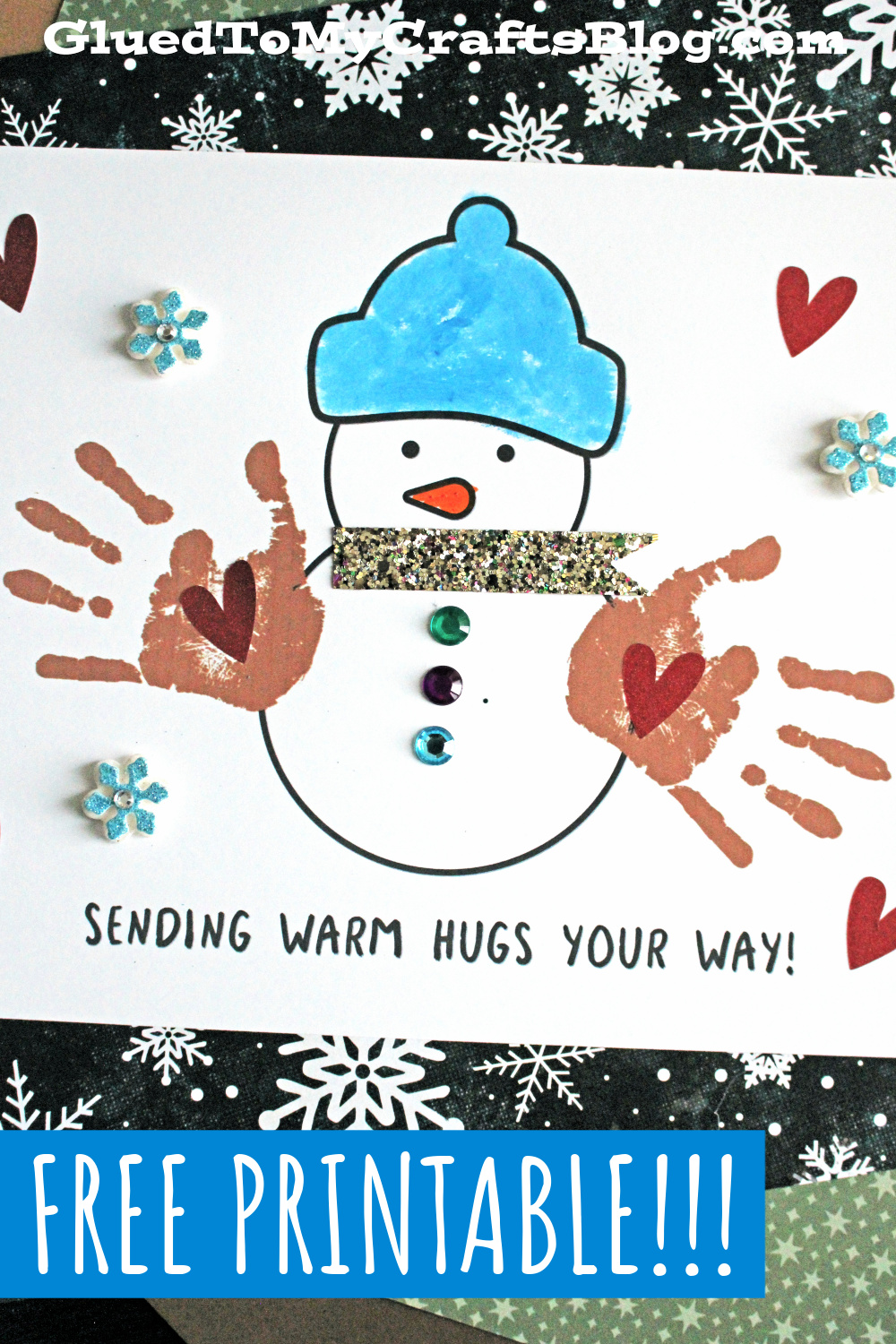 Warm Hugs Handprint Keepsake