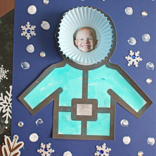 Winter Coat In The Snow Craft Idea For Kids