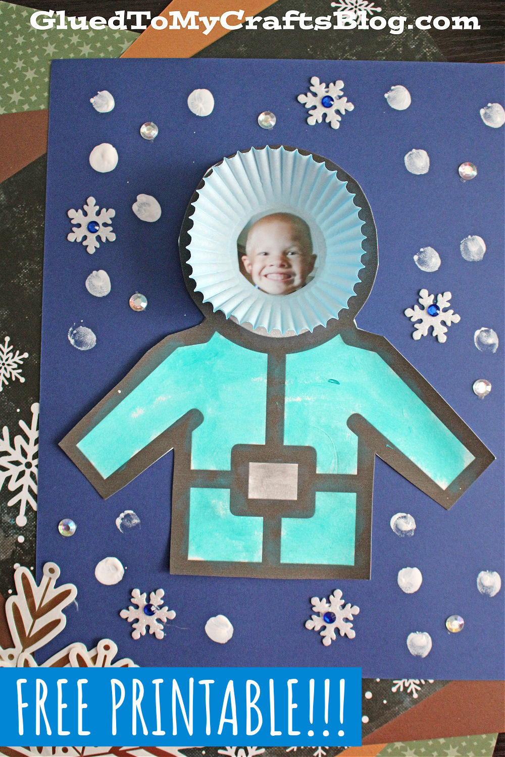 Winter Coat In The Snow Craft Idea For Kids
