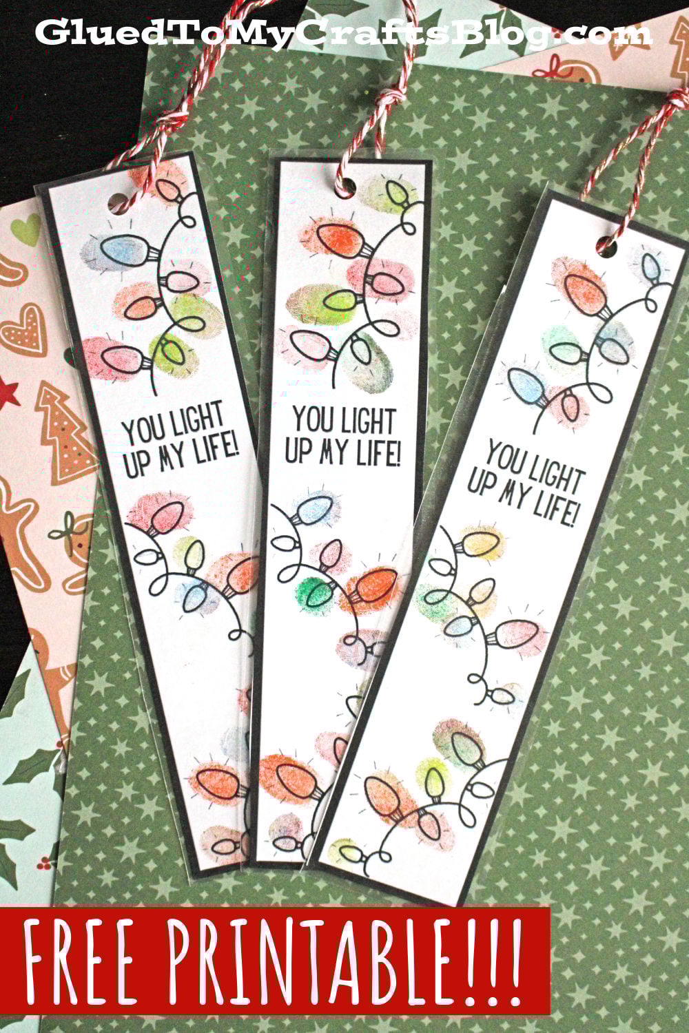 Fingerprint You Light Up My Life Bookmarks