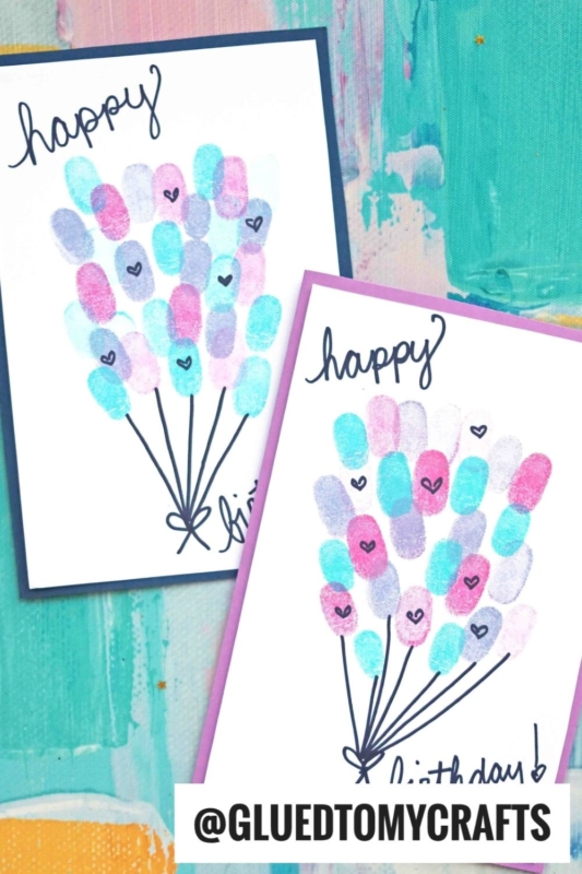 Thumbprint Valentine's Day Card Craft Ideas