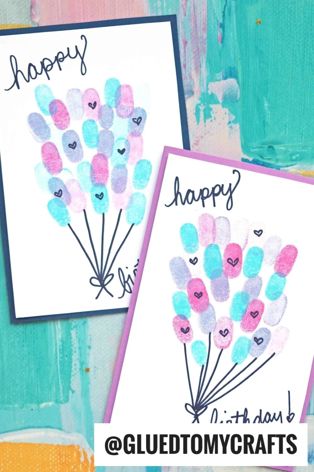 Thumbprint Valentine's Day Card Craft Ideas