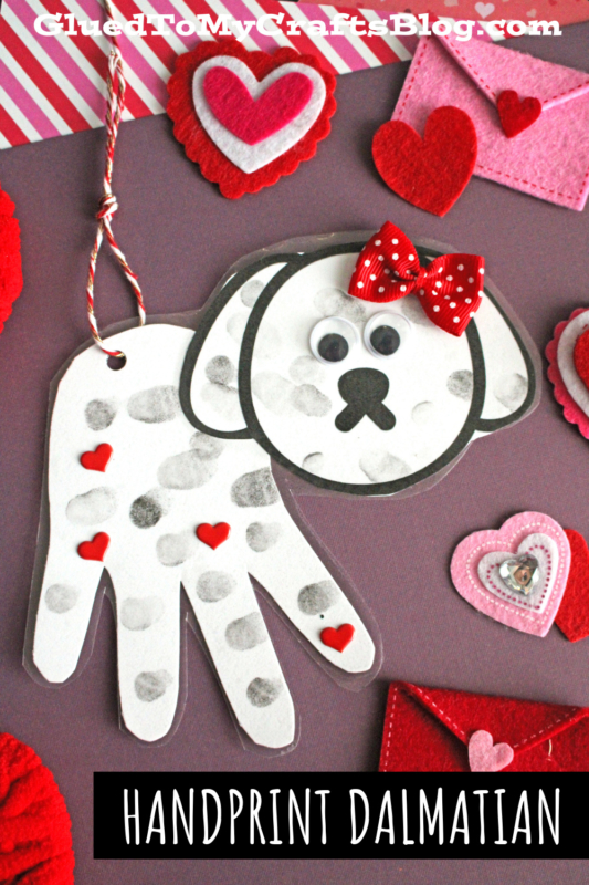 Handprint Dalmatian Dog Keepsake