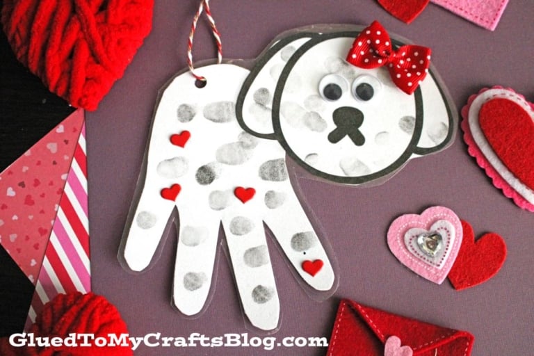 Handprint Dalmatian Dog Keepsake