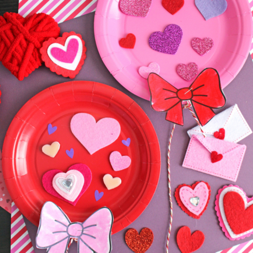 Paper Plate Balloon Craft For Valentine's Day