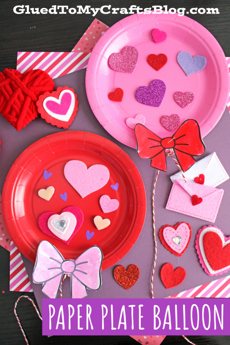 Paper Plate Balloon Craft For Valentine's Day