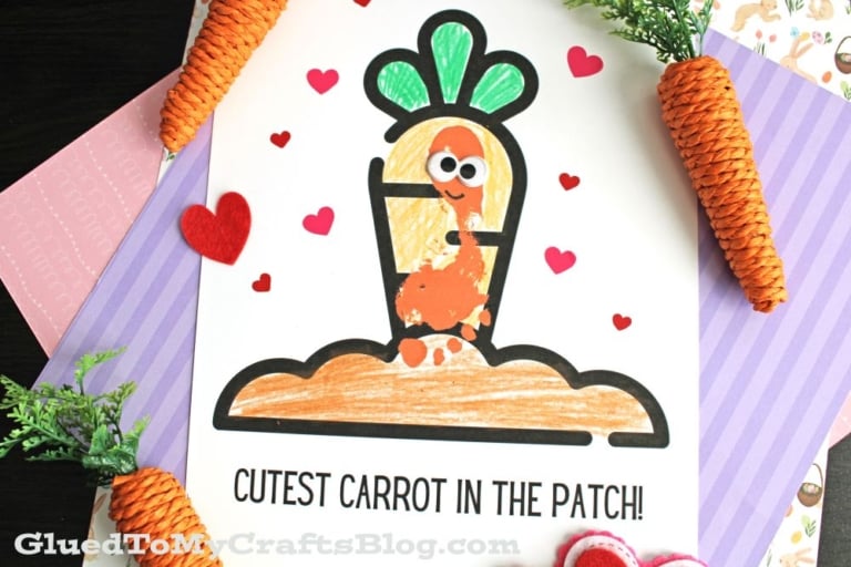 Footprint Carrot Keepsake Idea For Easter