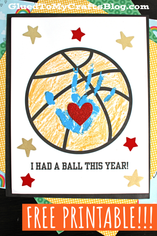 Handprint "I Had A Ball This Year" Keepsake