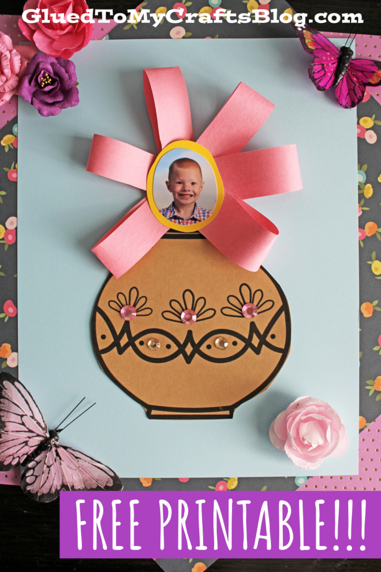 Mother's Day Picture Frame Vase Craft