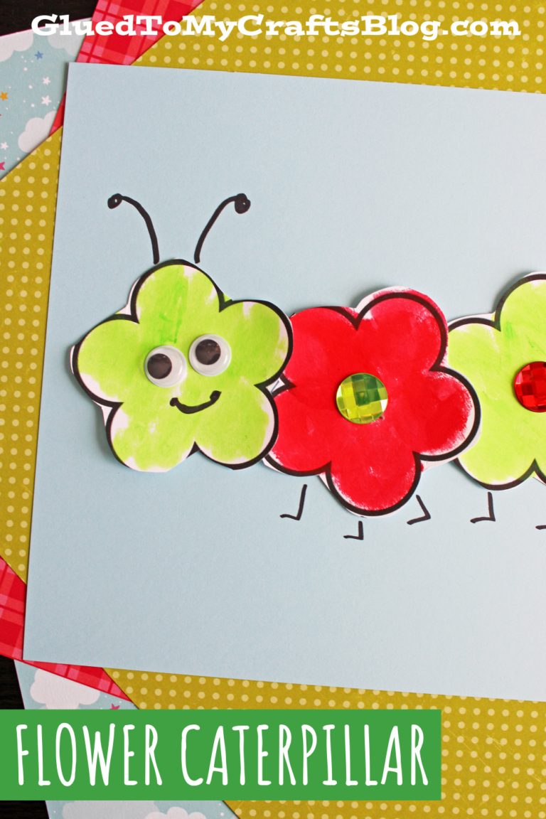 Flower Caterpillar Craft Idea For Kids