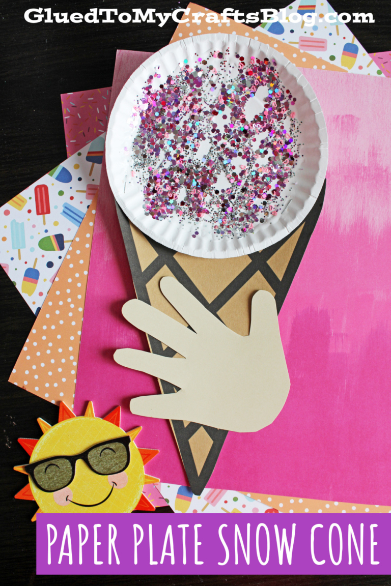 Paper Plate Snow Cone Craft Idea For Summer