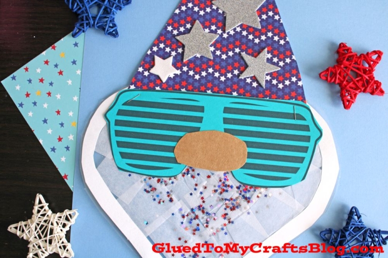 Summer Gnome Suncatcher Craft Idea