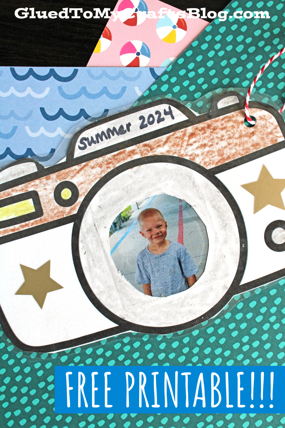 Summer Photo Frame Ornaments For Kids