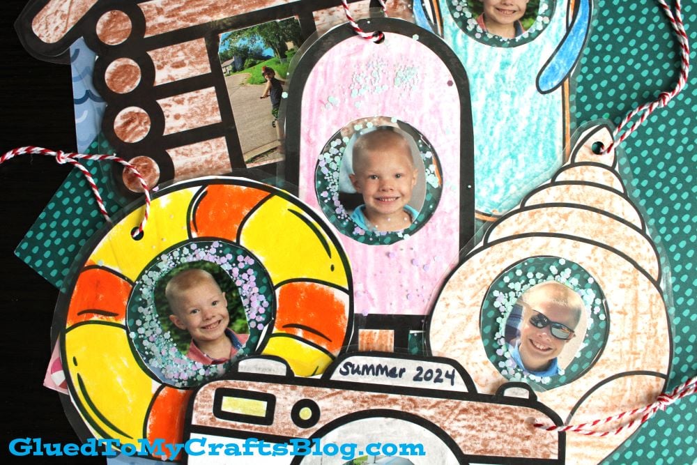 Summer Photo Frame Ornaments For Kids