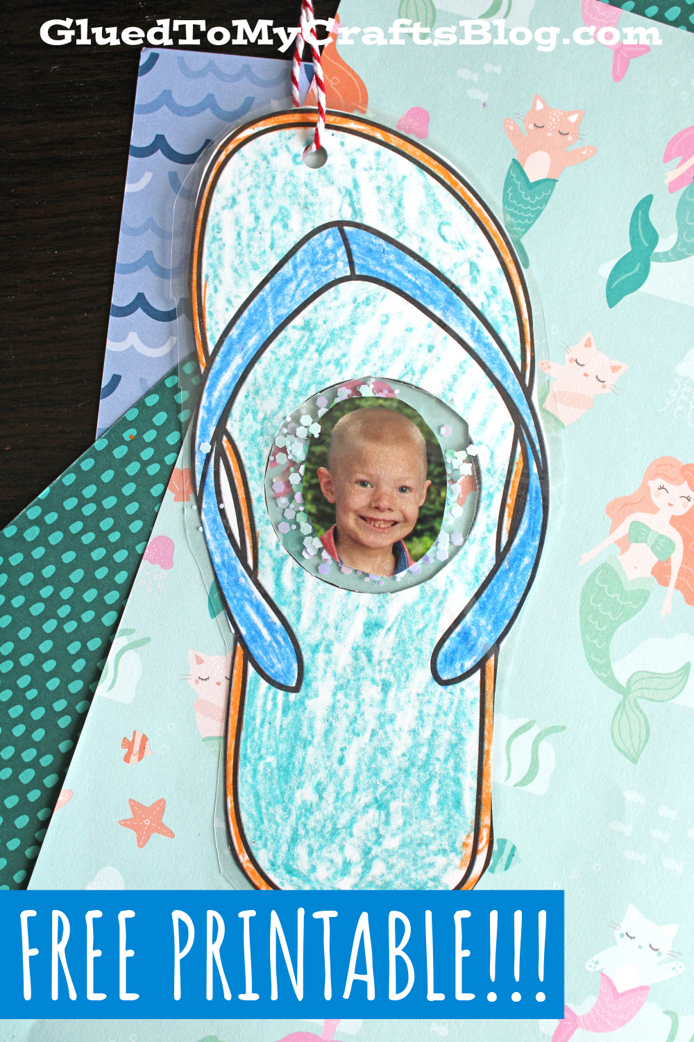 Summer Photo Frame Ornaments For Kids