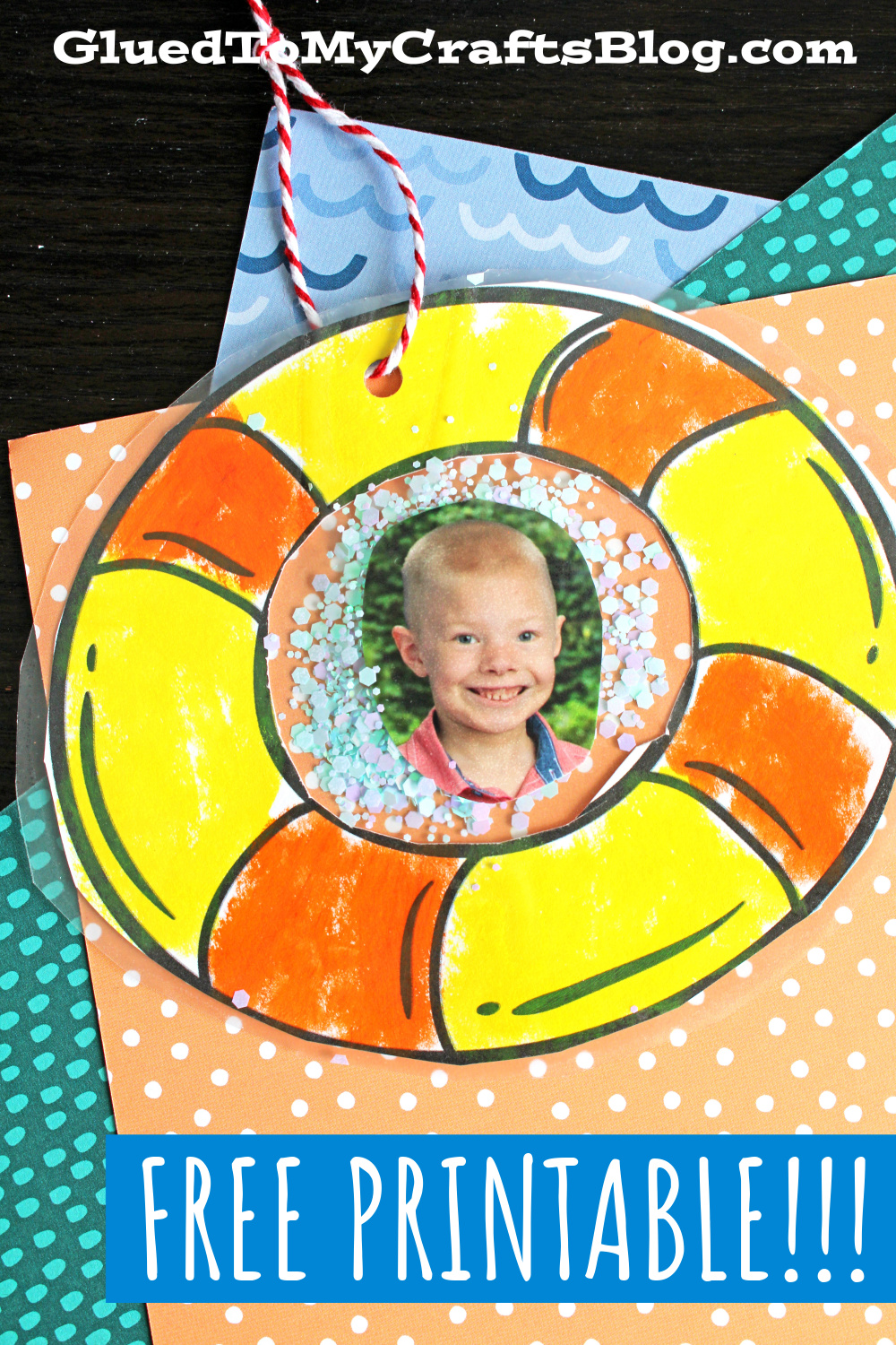 Summer Photo Frame Ornaments For Kids