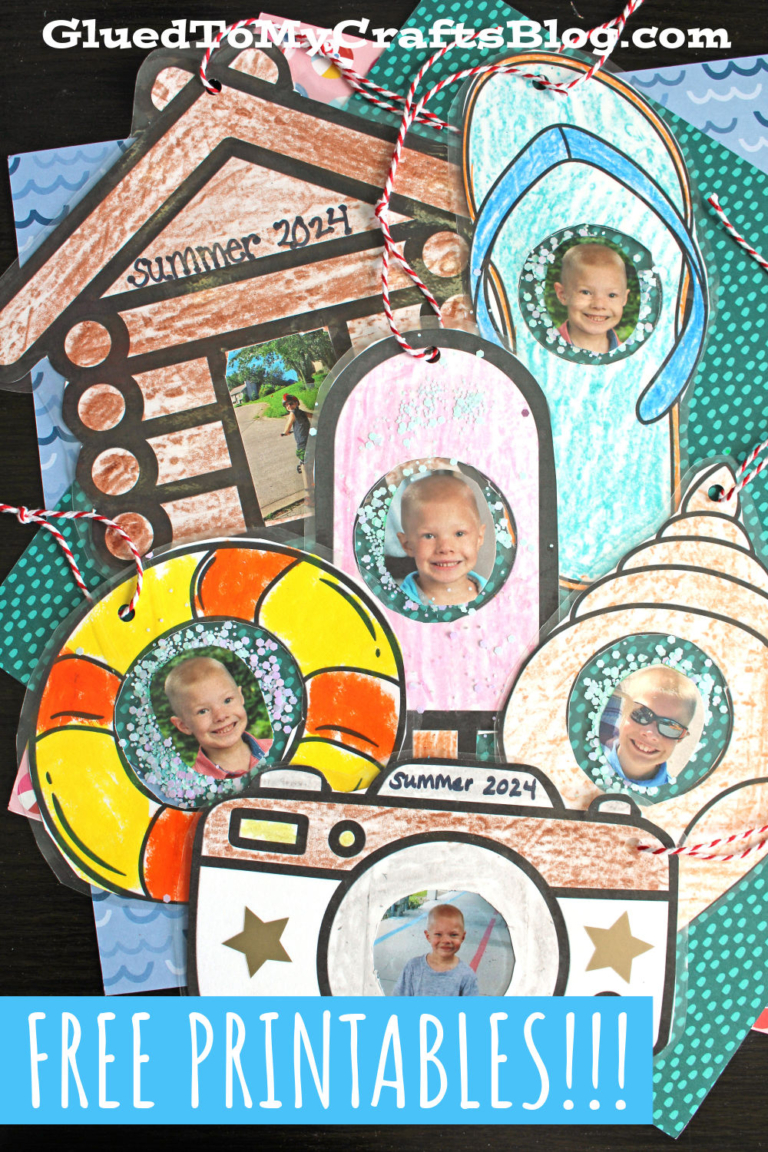Summer Photo Frame Ornaments For Kids