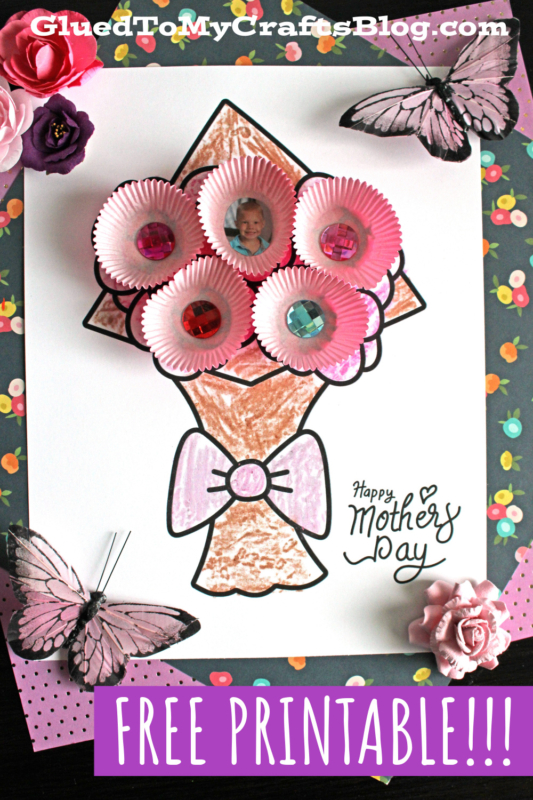 Flower Bouquet Craft Idea For Mother's Day