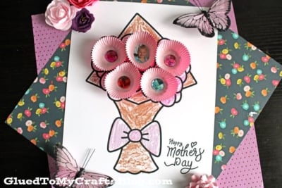 Flower Bouquet Craft Idea For Mother's Day