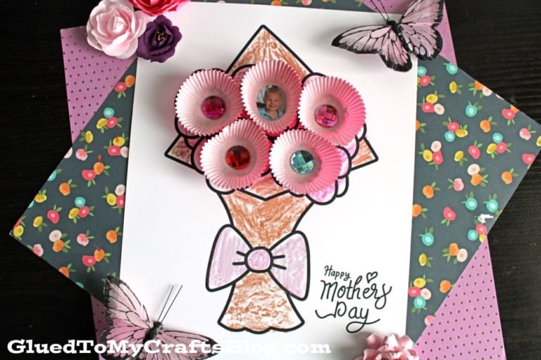 Flower Bouquet Craft Idea For Mother's Day