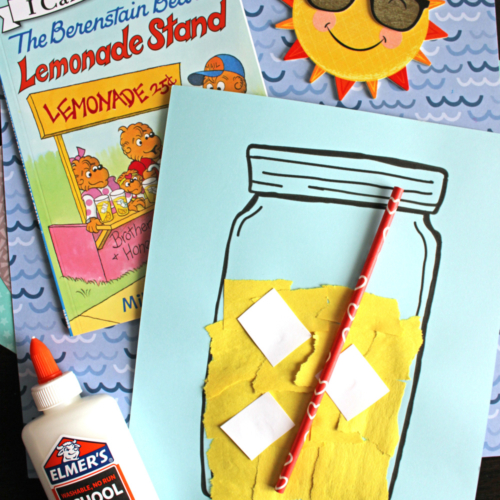 Torn Paper Lemonade Craft Idea For Kids