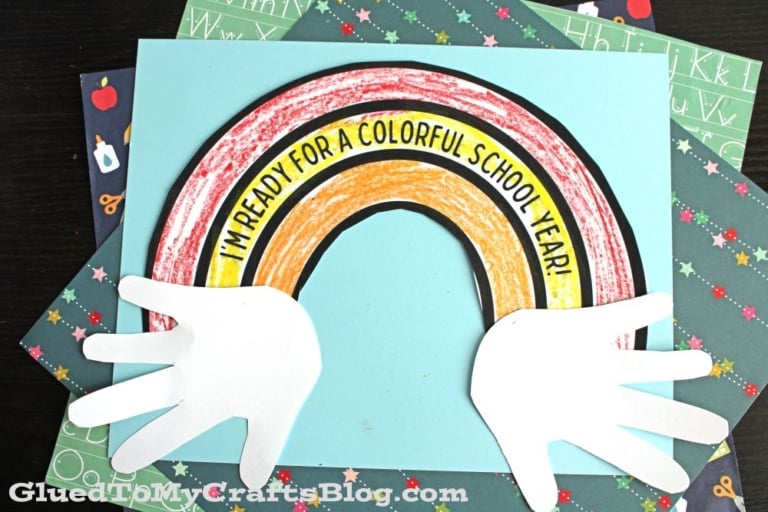 Back To School Rainbow Keepsake Craft Idea