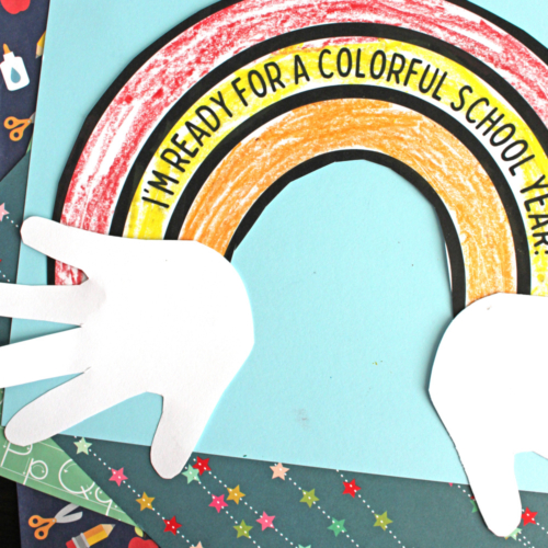 Back To School Rainbow Keepsake Craft Idea