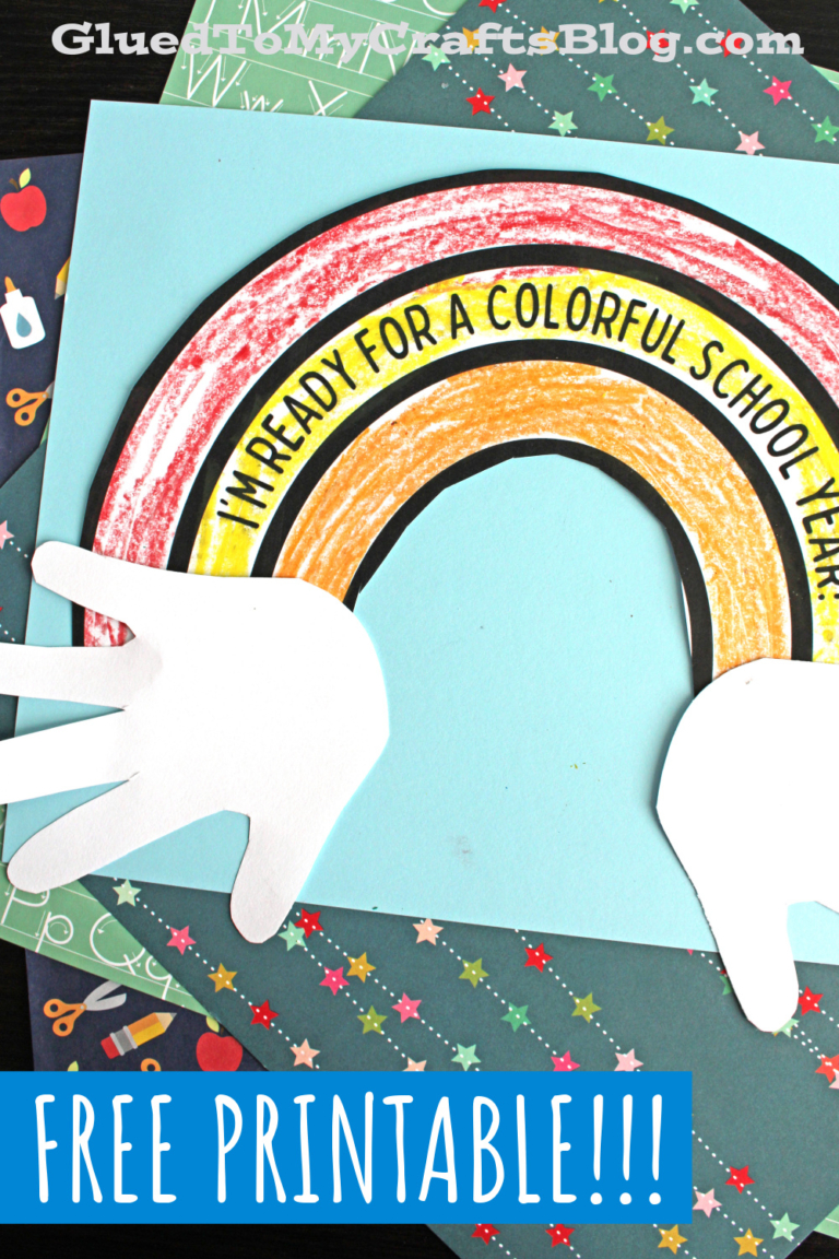 Back To School Rainbow Keepsake Craft Idea