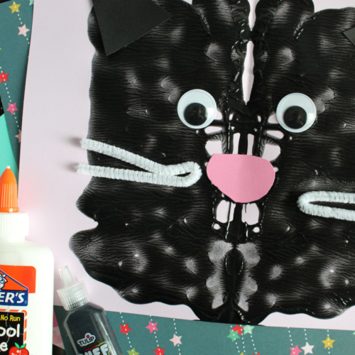 Paint Splat Cat Craft Idea For Kids