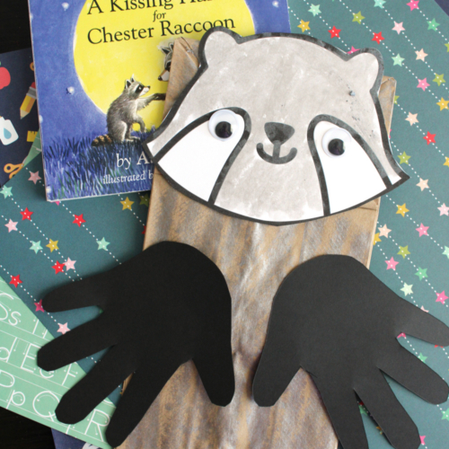 Paper Bag Raccoon Craft Idea For Story Time