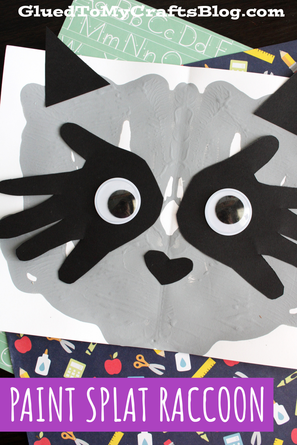 Paint Splat Raccoon Craft Idea For Kids