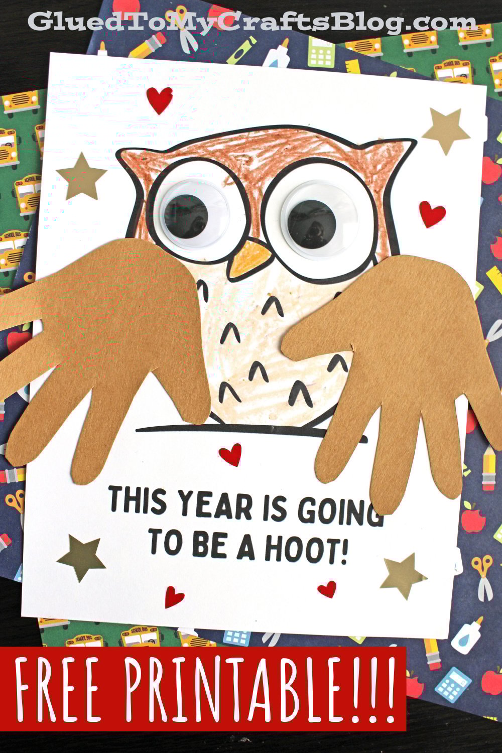 Handprint Owl - This Year Is Going To Be A Hoot Craft Idea