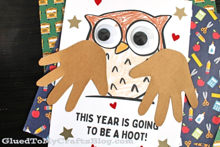 Handprint Owl - This Year Is Going To Be A Hoot Craft Idea