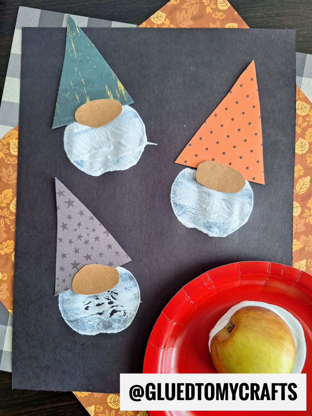 Apple Stamped Craft Ideas For Fall