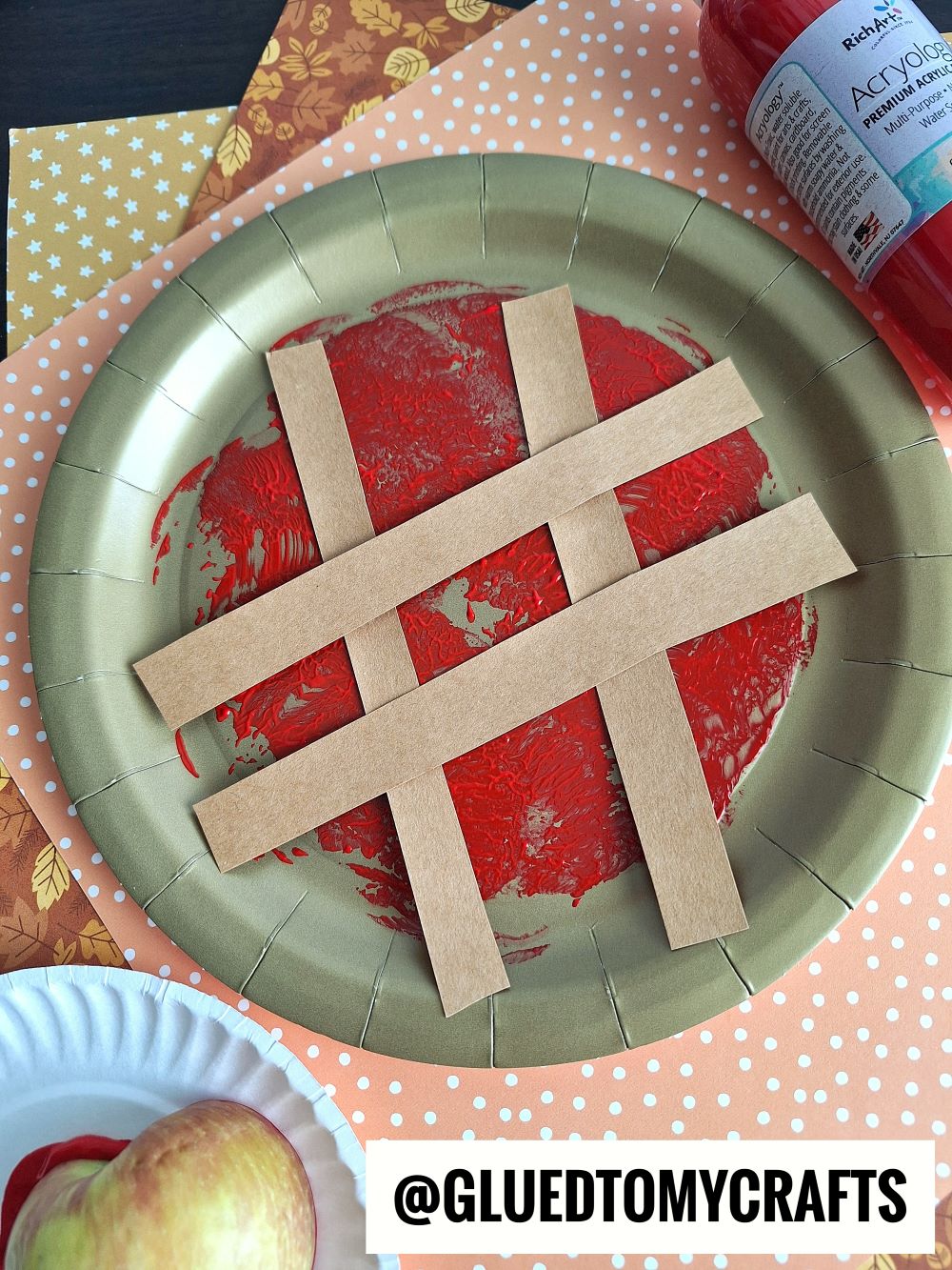 Apple Stamped Craft Ideas For Fall