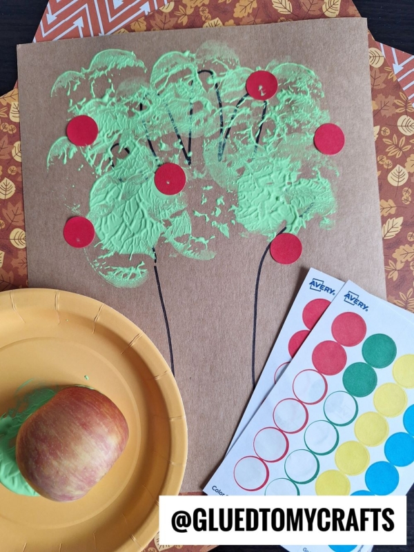 Apple Stamped Craft Ideas For Fall