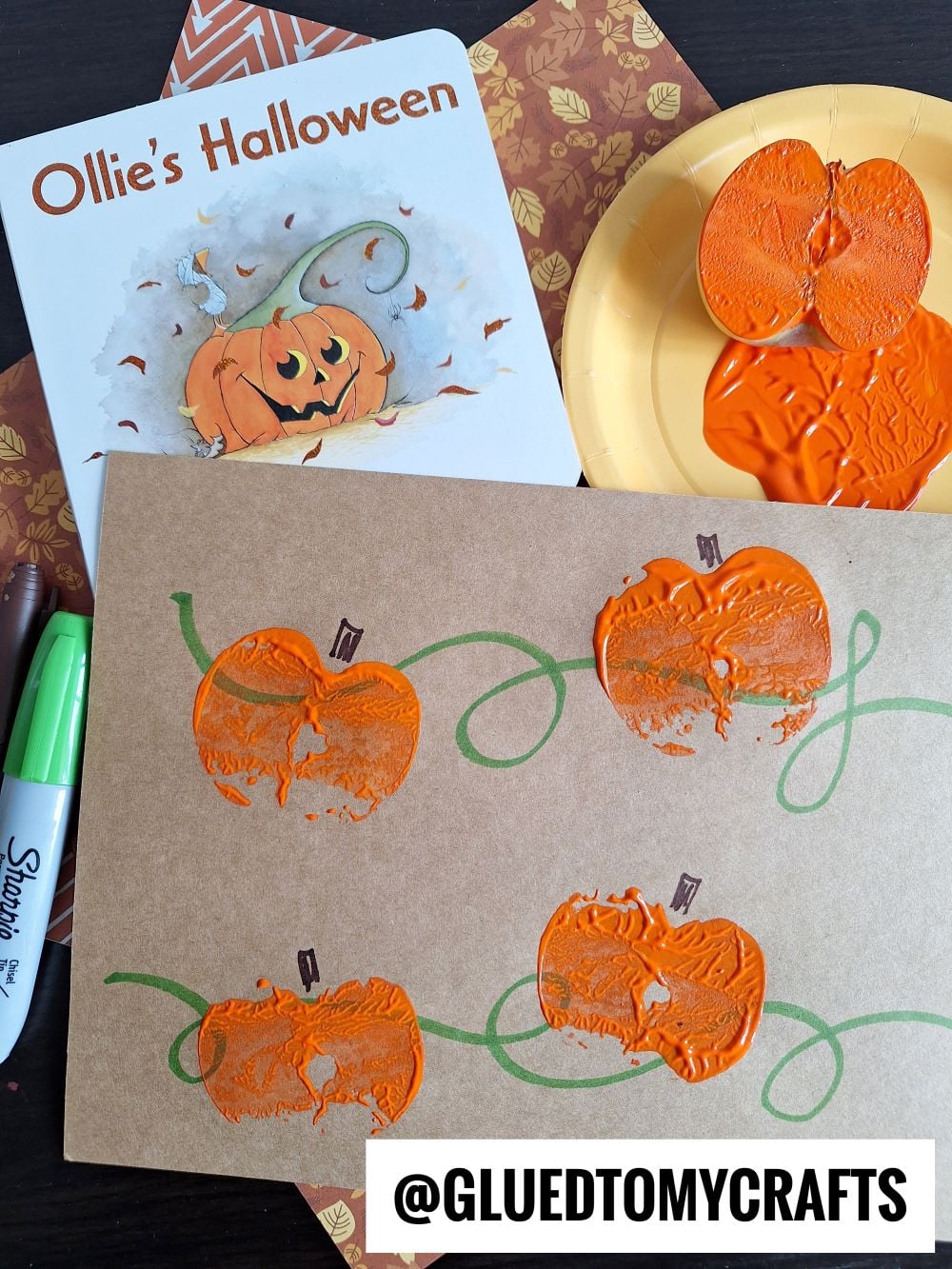 Apple Stamped Craft Ideas For Fall
