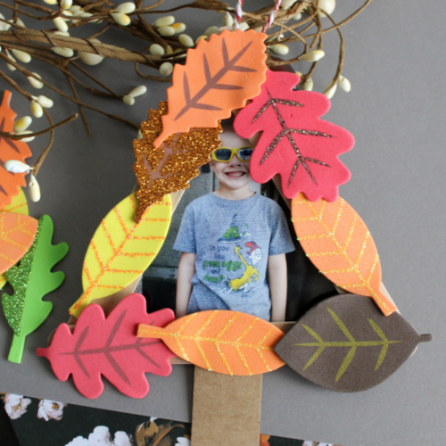 Popsicle Stick Fall Tree Frame Ornaments