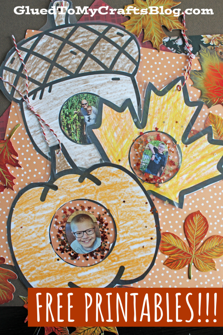 Fall Photo Frame Ornaments For Kids