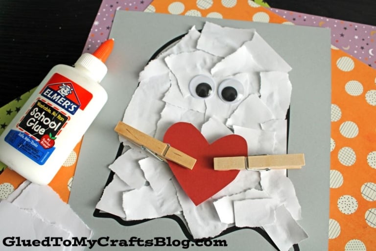 Torn Paper Ghost Craft Idea For Halloween