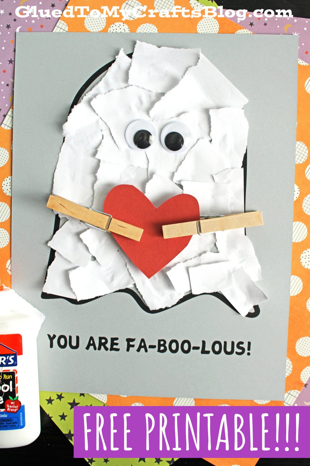Torn Paper Ghost Craft Idea For Halloween