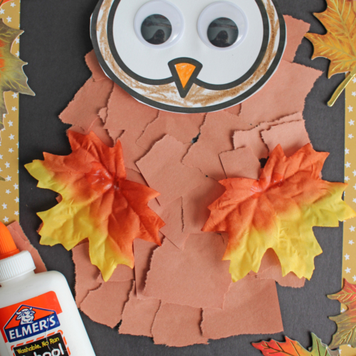 Torn Paper Owl Craft Idea For Fall