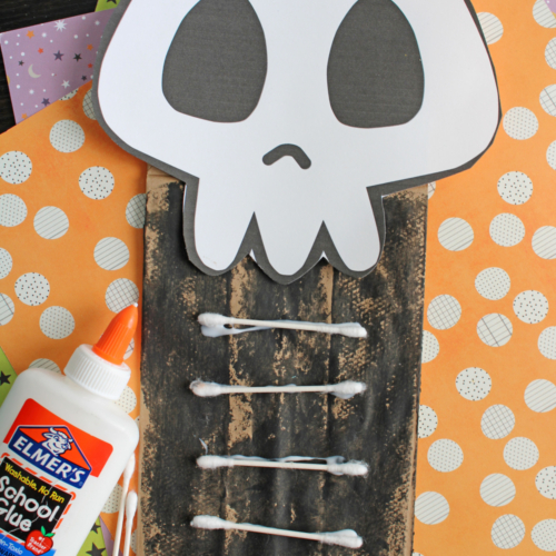 Paper Bag Skeleton Craft Idea
